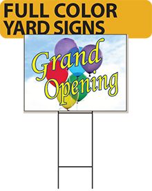 Full ColorCorrugated Yard Signs24" x 18" - Budget Printing Center